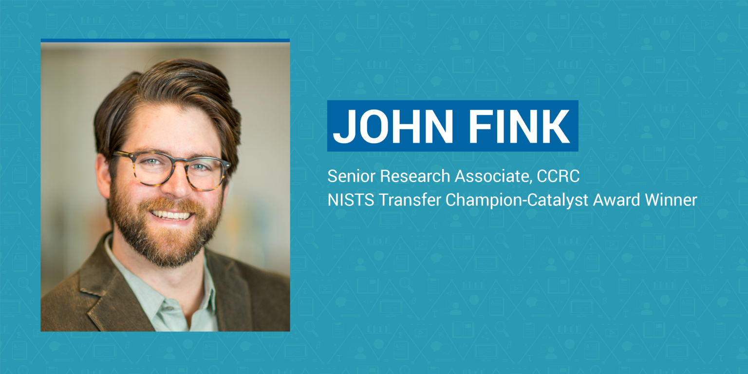 John Fink Honored as a Transfer Champion by NISTS