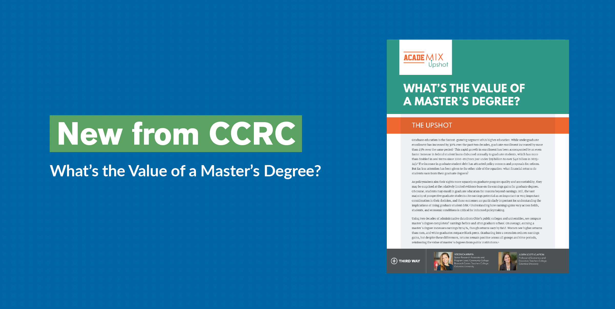 What's the Value of a Master's Degree?